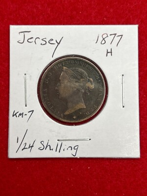 1877 | Jersey 1/24 Shilling (H) | QUEEN VICTORIA | KM-7 | eBay