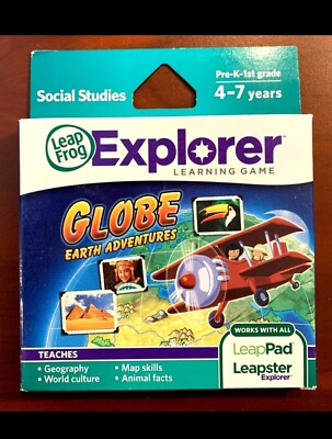 Leapfrog Leapster Explorer GLOBE EARTH ADVENTURES Ages 4-7. NEW Game | eBay