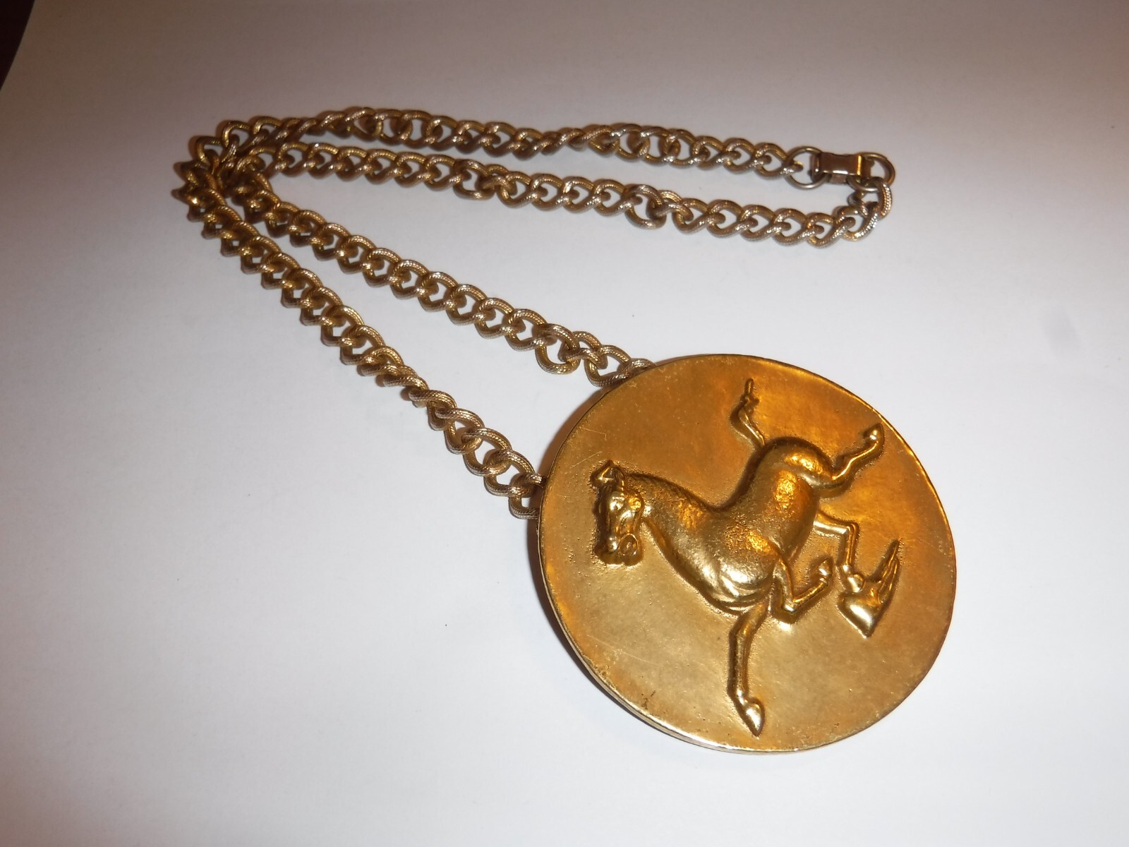 Vintage Alva Museum Replicas 1974 Prancing Horse Pend… - Gem