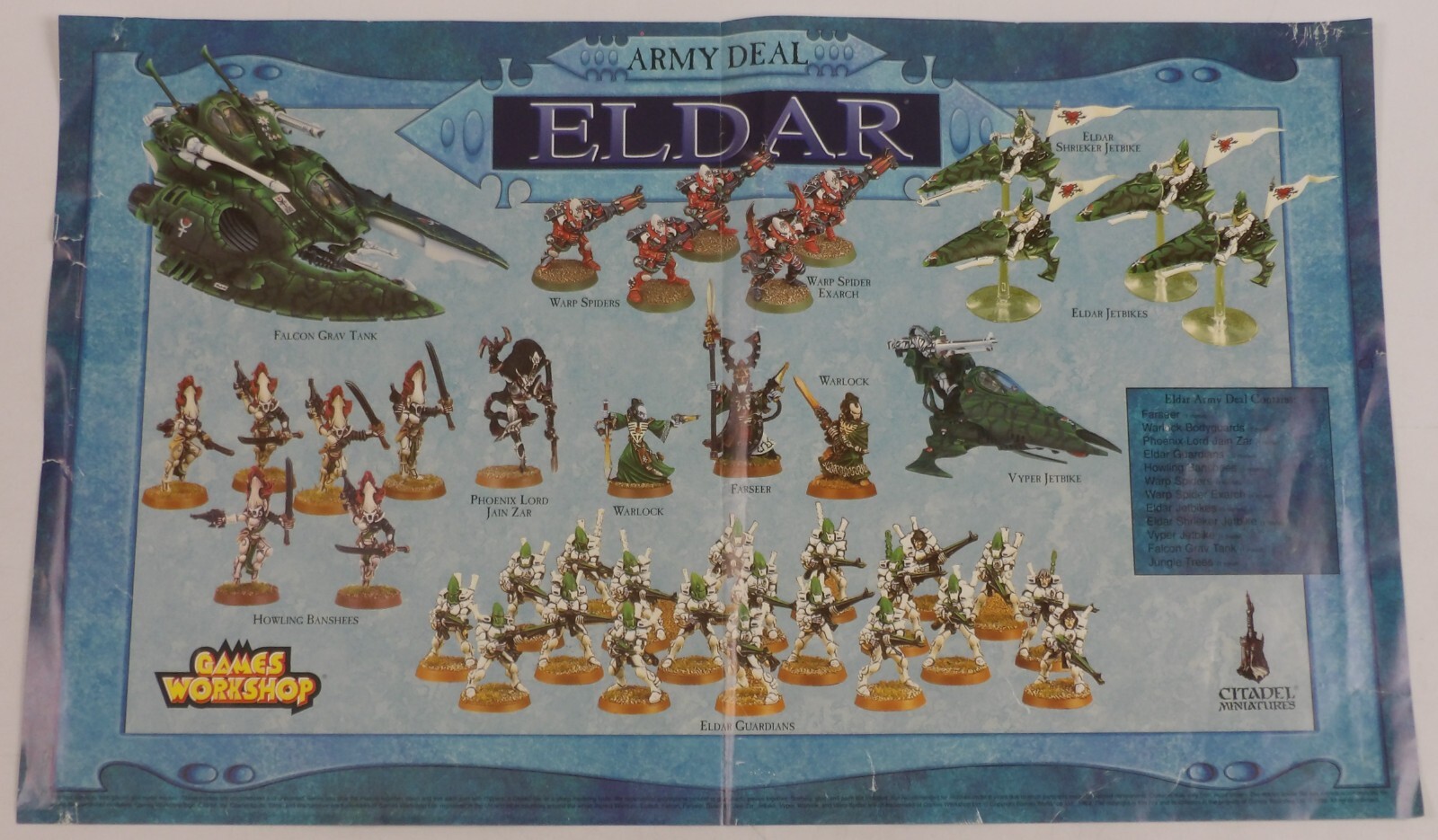 Warhammer 40K Eldar Army Deal 20" x 12" Promo Poster - Games Workshop ...