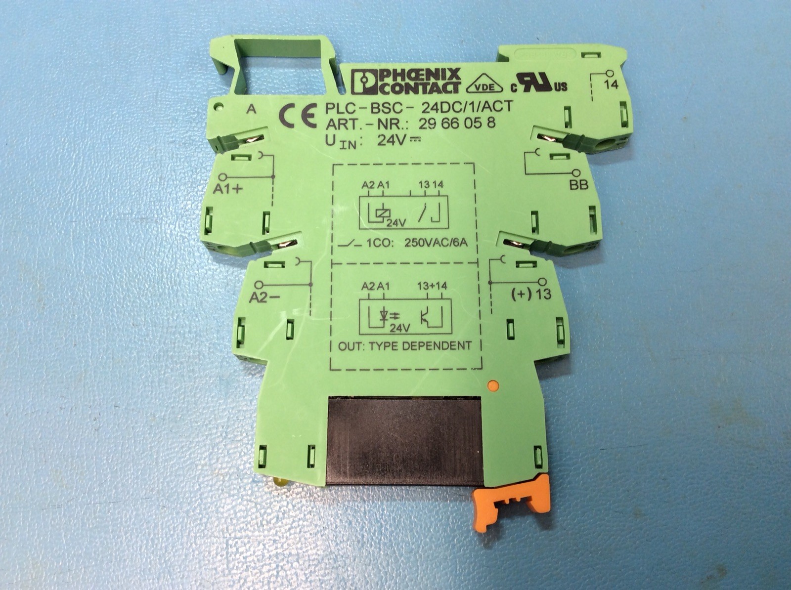 Phoenix Contact DIN Rail Socket 2966058 & Optocoupler 2966595 (qty 5 ...