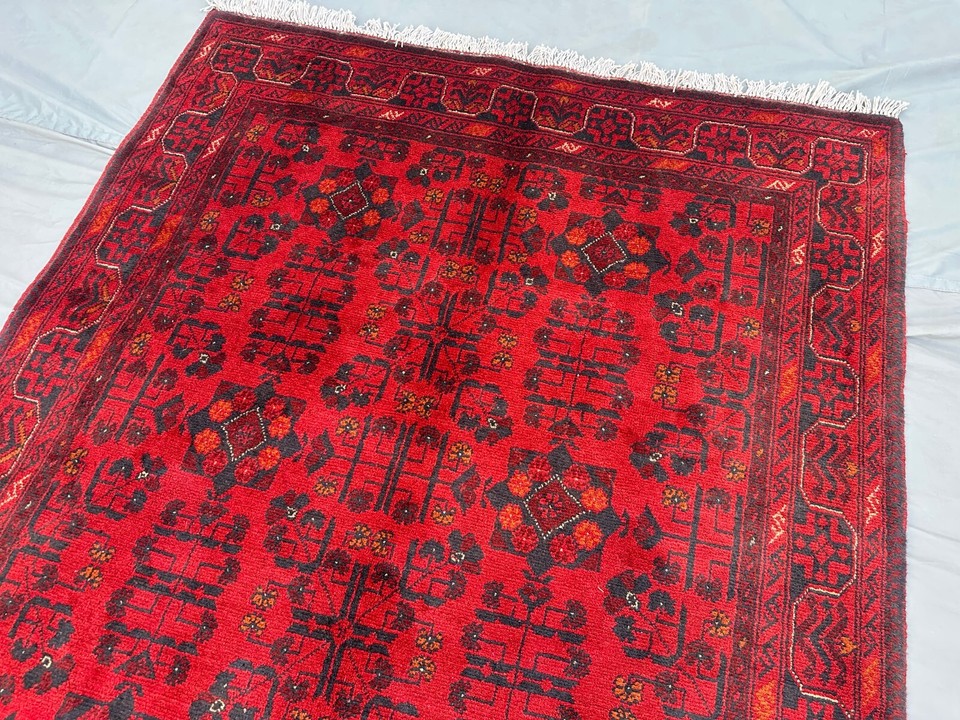 4x7 Afghan Turkmen Khal Mohammadi Bukhara Rug | Ethnic Oriental Style ...