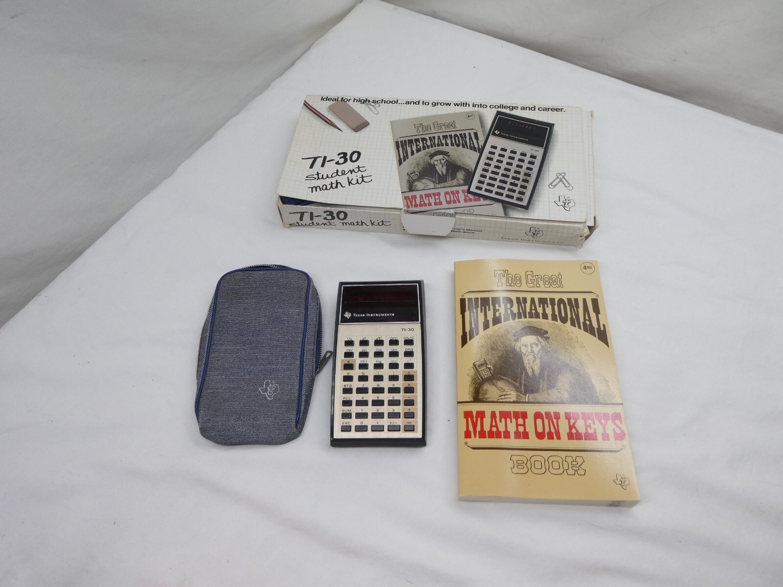 Vintage Texas Instrument ti-30 student math kit 1970's | eBay