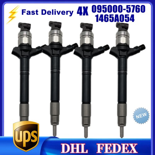 4x 095000-5760 Diesel Fuel Injector 1465A054 for Denso Mitsubishi ...