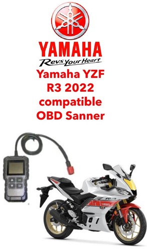 Yamaha FI, OBD2 fault code scanner diagnostic tool YZF R3 2022 onwards ...