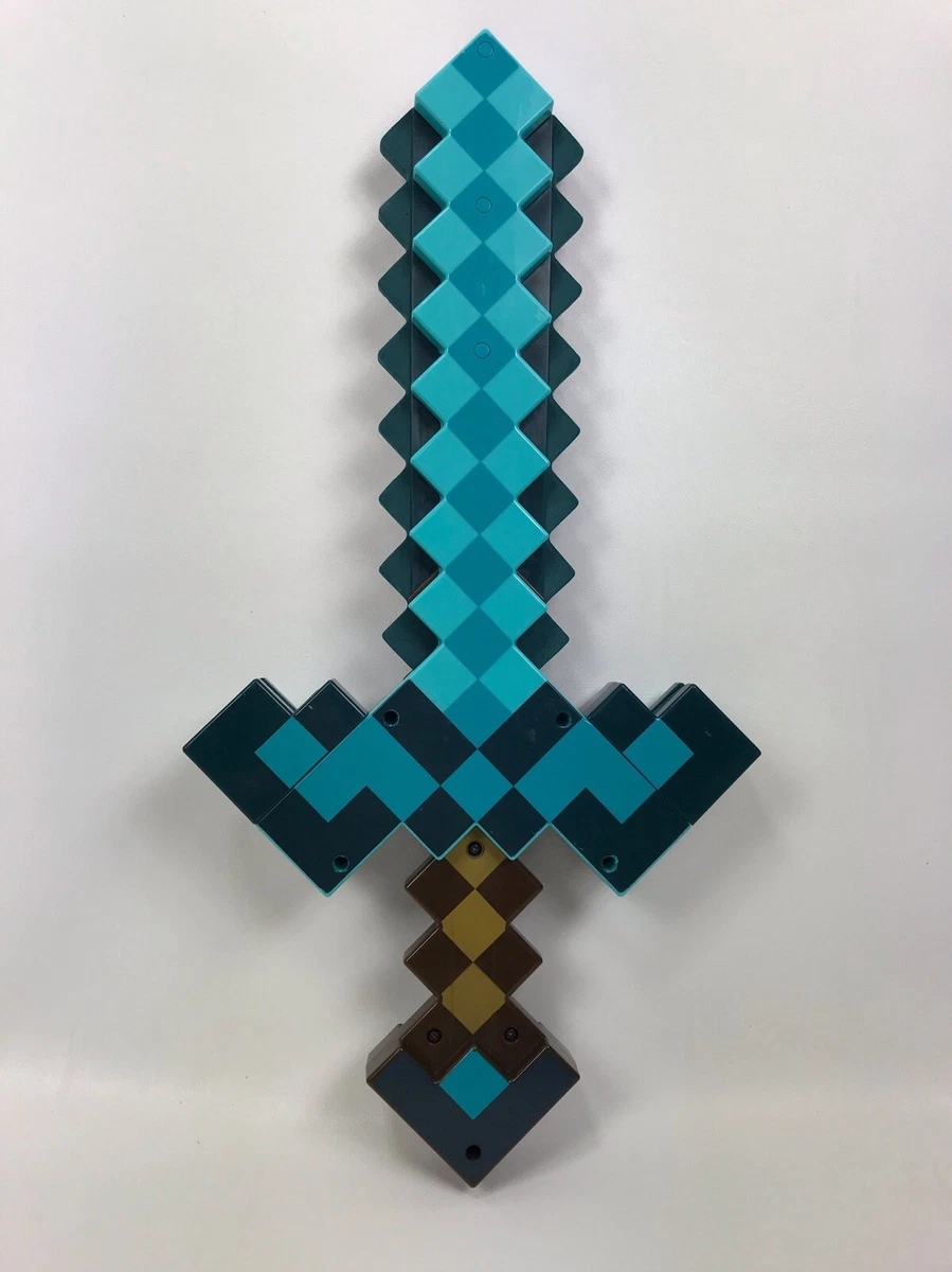 Minecraft Diamond Pickaxe And Sword Crossed