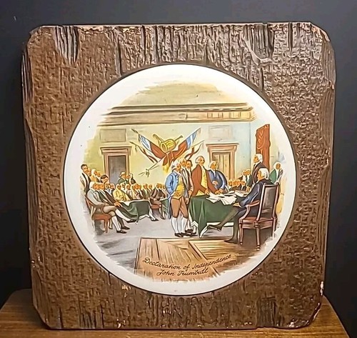 Vtg Tile, Signing Declaration of Independence John Trumbull Tile Wall ...