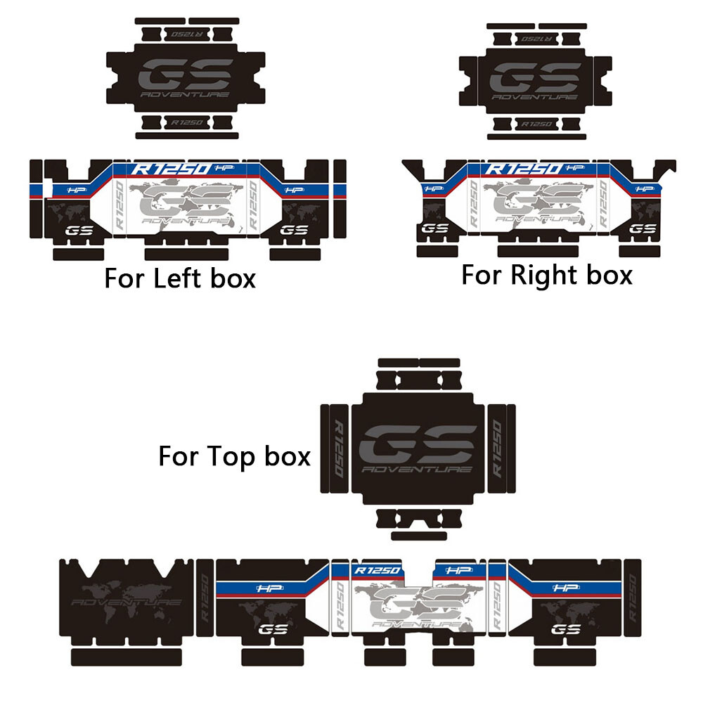 Top Side Box Sticker For BMW R1250GS/ADV Luggage Box Reflective ...