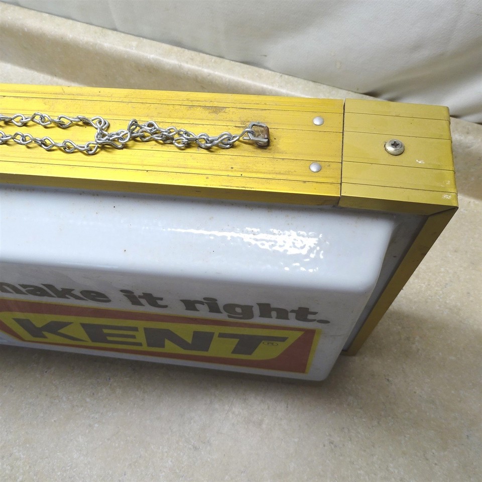 Vintage Kent Feeds Lighted Wall Clock, Dairy Ag Advertising, We Make It ...