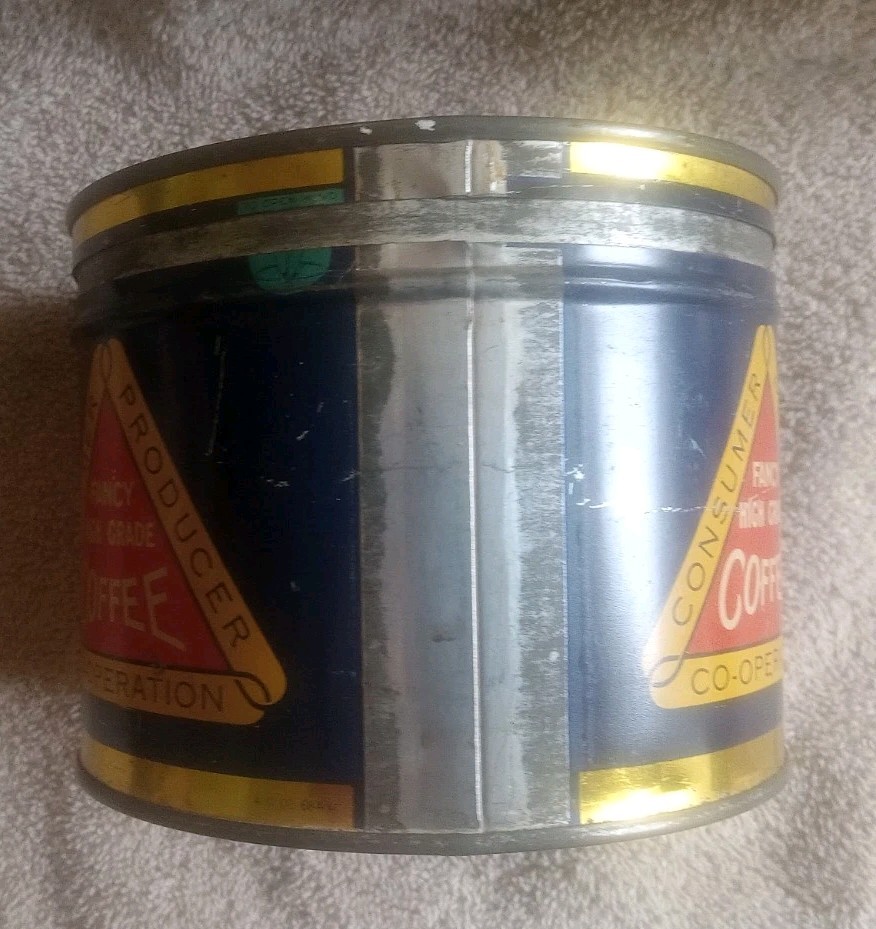 Vintage * RED STAR* 1lb. Key Wind Coffee Tin!! AWESOME! | eBay