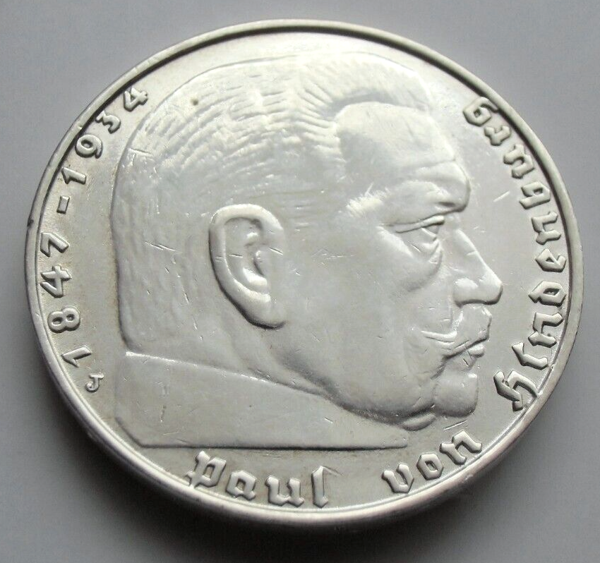 (249) WWII German 2 Mark - 1939 J - SILVER - COIN - BIG SWASTIKA | eBay