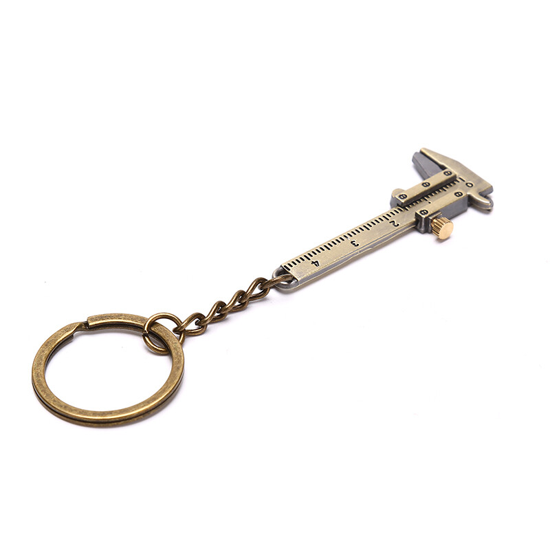 New Portable 0-4cm Mini Vernier Calipers Keychain Measuring Gauging ...