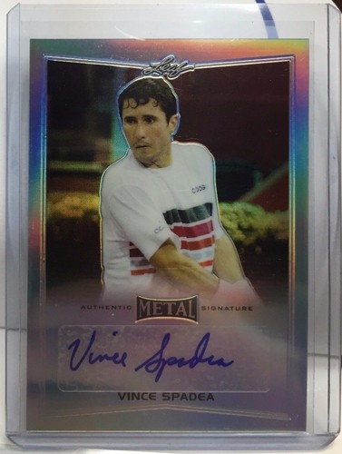 Vince Spadea 2016 Leaf Metal Tennis SILVER Prismatic Refractor ...