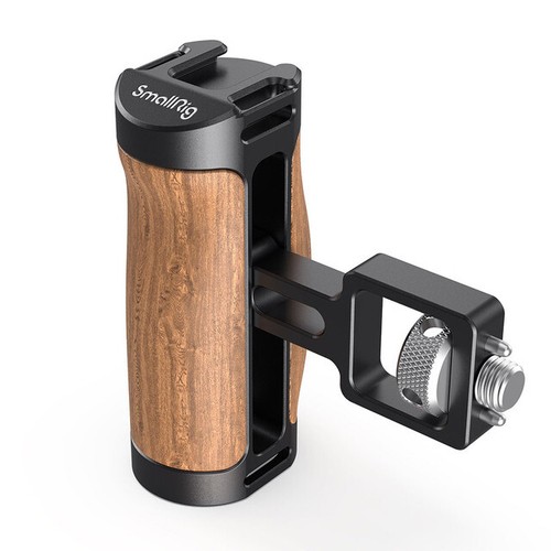 SmallRig Adjustable Wooden Handle Mini Side Hand grip W/ ARRI-Style ...