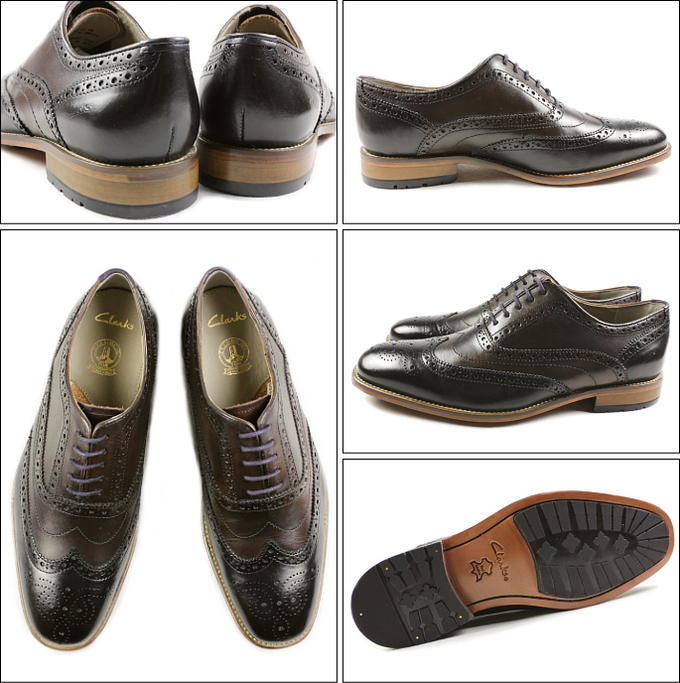 Clarks Herren Penton Limit Schwarz Kombi Trendy & Smart UK 9.5 / True ...