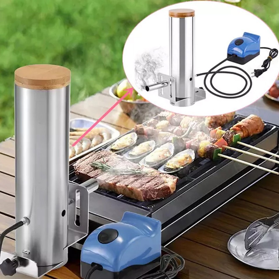 Stainless Steel Cold Smoke Generator Portable Electric BBQ Smoker for ...