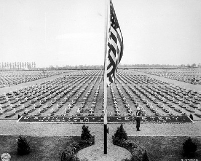 Bugler Blows Taps Margraten Cemetery Memorial Day 1945 8"x 10" II WW2 ...