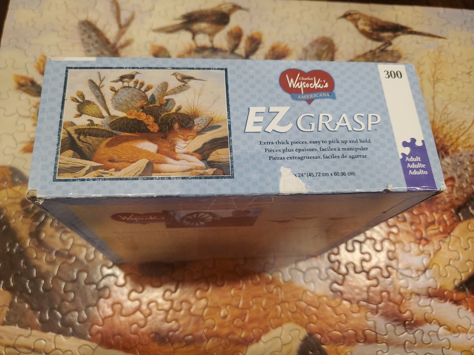 Charles Wysocki Prickly Pair and Poncho 300 Puzzle Hasbro Used Complete EZ Grasp | eBay