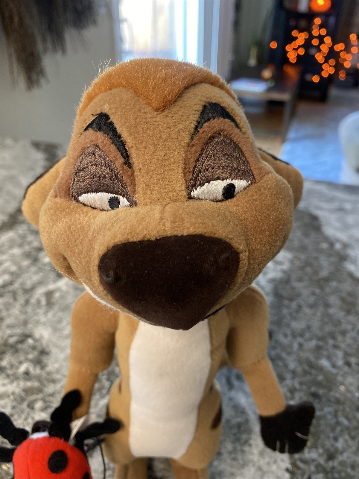 Disney The Lion King Timon Meerkat Plush With Ladybug Stuffed Animal ...