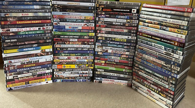 60 Wholesale lot DVD movies bulk assorted MIXED GENRES Free Shipping ...