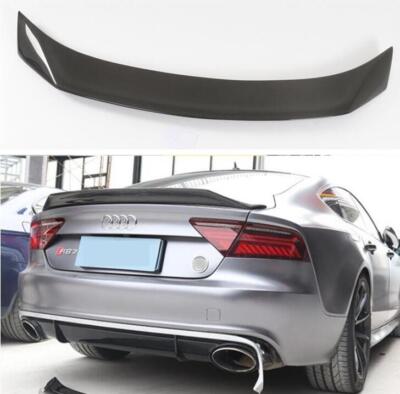 Real Carbon Fiber Rear Trunk Boot Spoiler Wing For For Audi A7 S7 RS7 ...