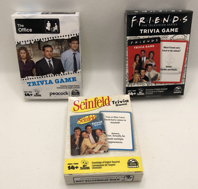 Friends, Seinfeld & The Office TV Trivia Card Games 2+ Players Game ...