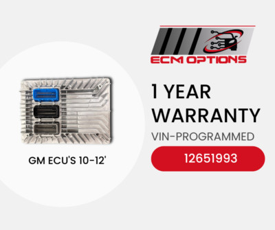 GM 2010- 2012 E39 Engine Computer 12651993 VIN programmed | eBay