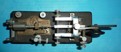 1944 Vibroplex Telegraph Key Bug #4 Blue Racer Small Base | eBay