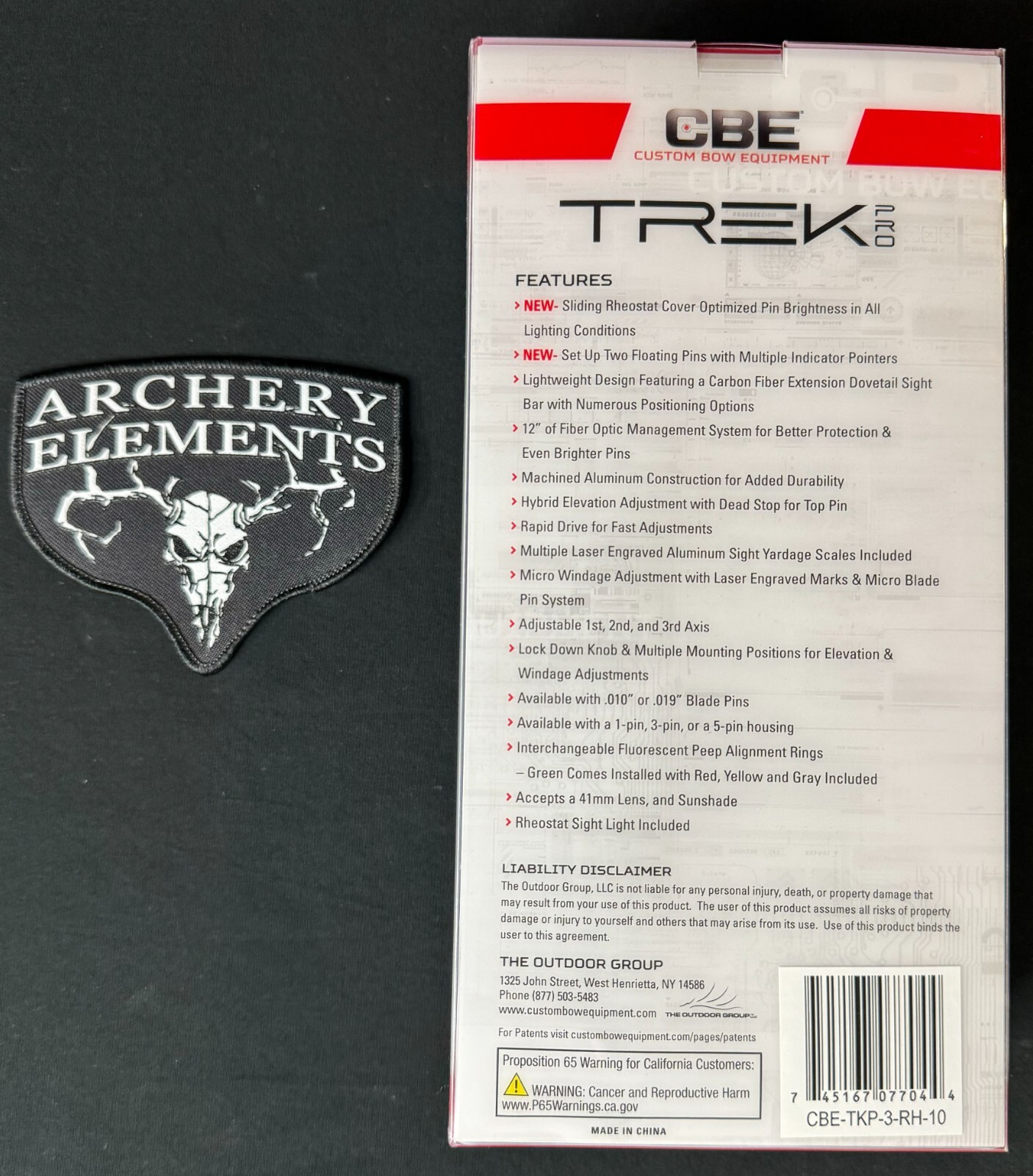 CBE TKP-3-RH-10 Sight Light - Black for sale online | eBay