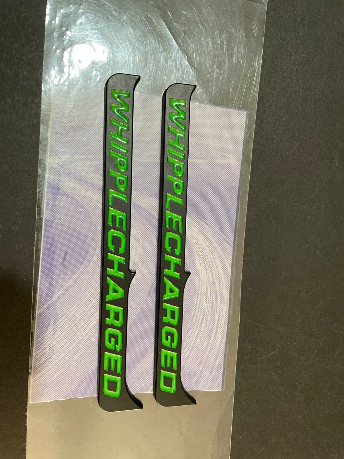 2015-2020 WHIPPLE CHARGED Emblems Badge Matte Black & Green - 2pcs | eBay