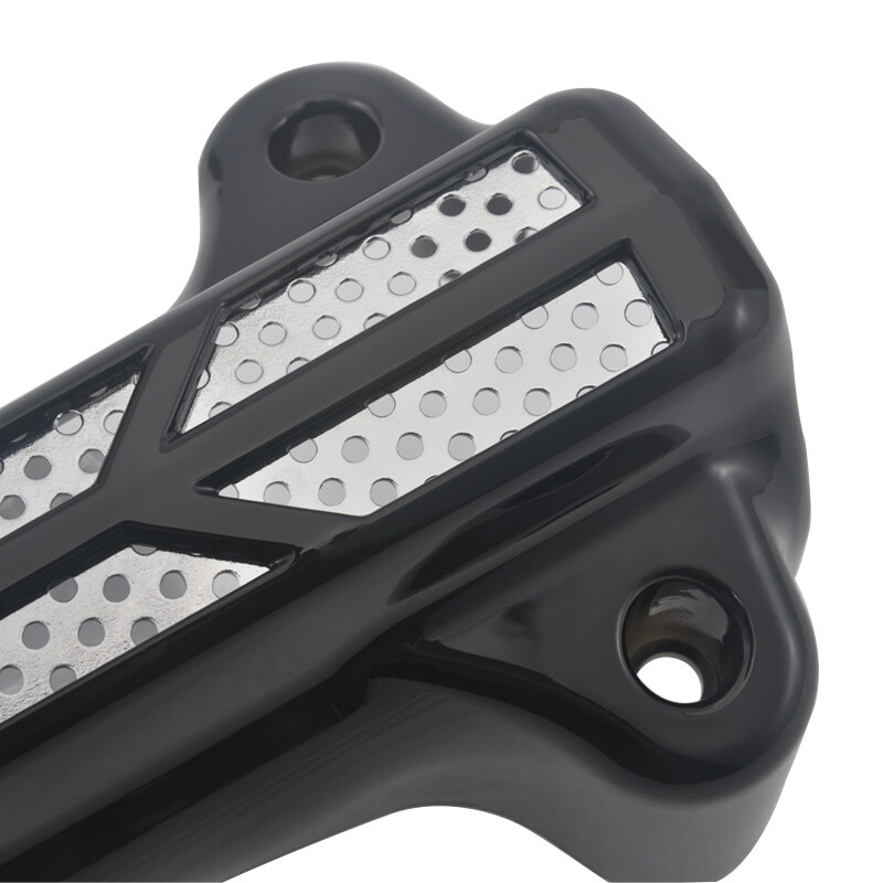 2X Black Front Fork Lower Leg Covers Slider For Harley Touring Street ...