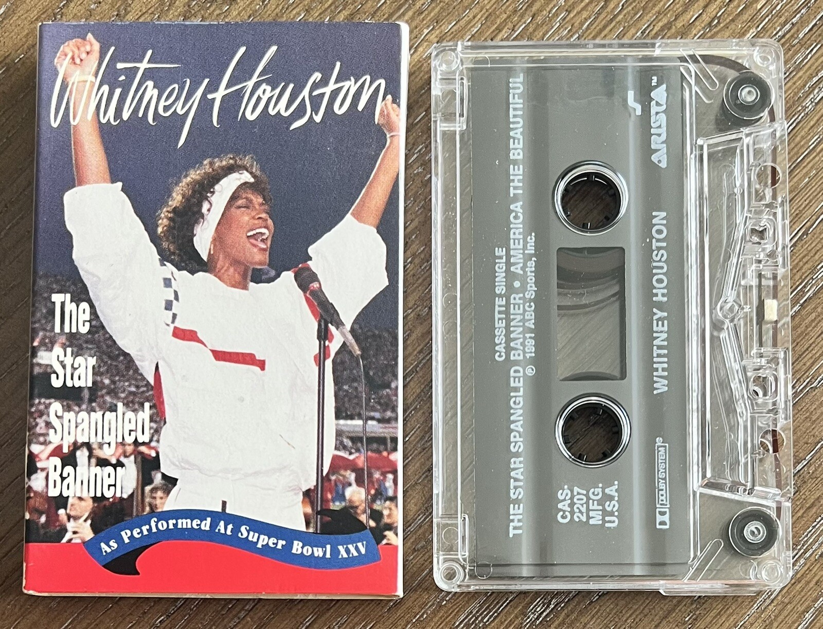 Whitney Houston 1991 The Star Spangled Banner Cassette | eBay