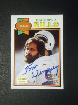 Tom Dempsey 2001 TOPPS TEAM TOPPS LEGENDS AUTO Card #317 BILLS | eBay