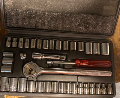 58pcs Socket Wrench Set 1/2” Driver 8” Long Sockets And Extensions With Case | eBay