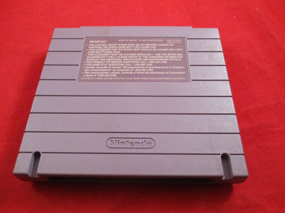 Super Game Boy Adapter Convertor Super Nintendo SNES cartridge WORKS ...
