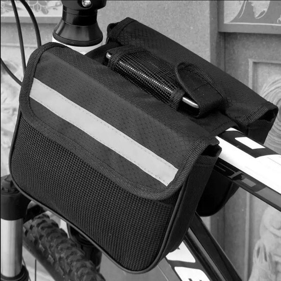 Mountain Bike Front Bicycle Crossbar Bike Frame Small Pannier Saddle ...
