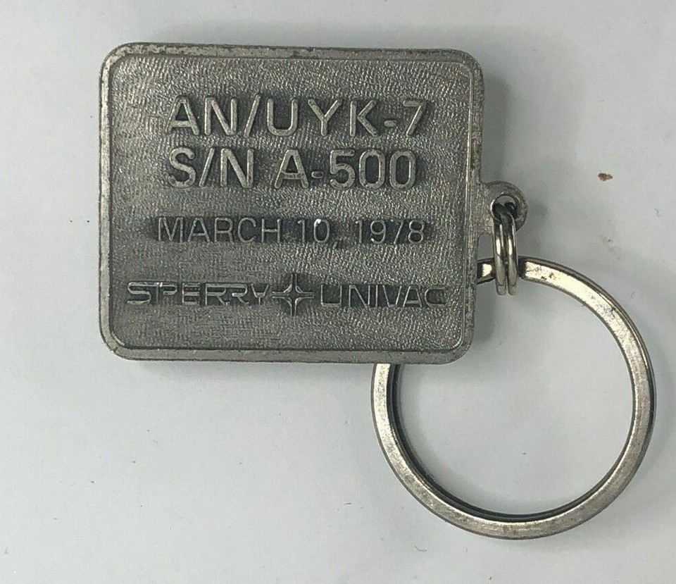 Vintage Sperry Univac AN/UYK U.S Ship & Submarine Computer Keyring 1978 ...