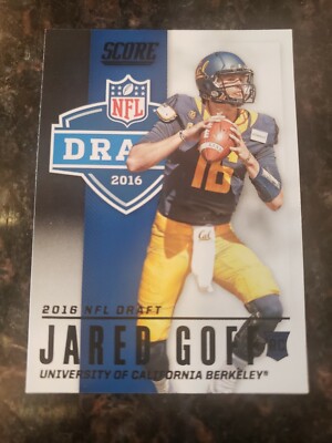 Jared Goff 2016 Score NFL Draft Black Parallel Rookie Card #2 | eBay