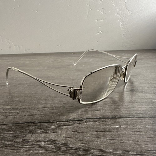 Versace Eyeglasses Women N81H Silver Chrome 57 14 135 FRAMES ONLY Italy ...