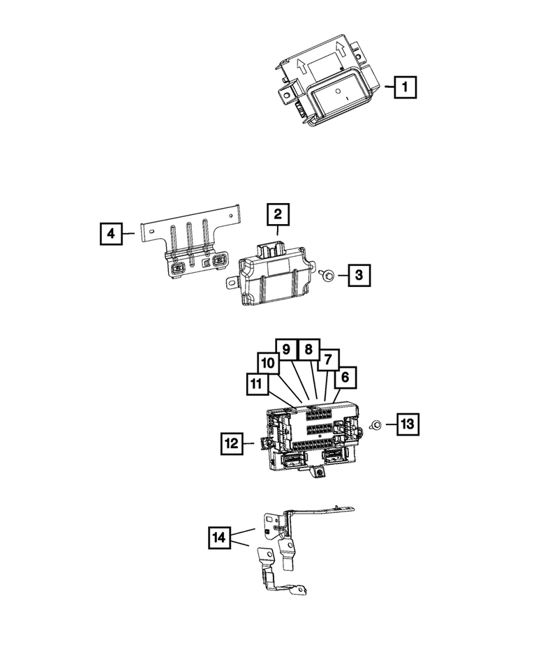 Genuine Mopar Body Controller Module US Canada Mexico 68273255AF | eBay