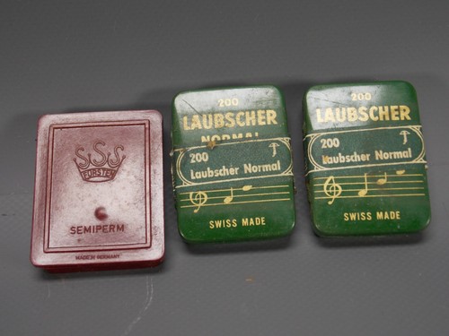 3 ANTIQUE PHONOGRAPH/GRAMOPHONE NEEDLE TIN BOXES Forsten Laubscher | eBay