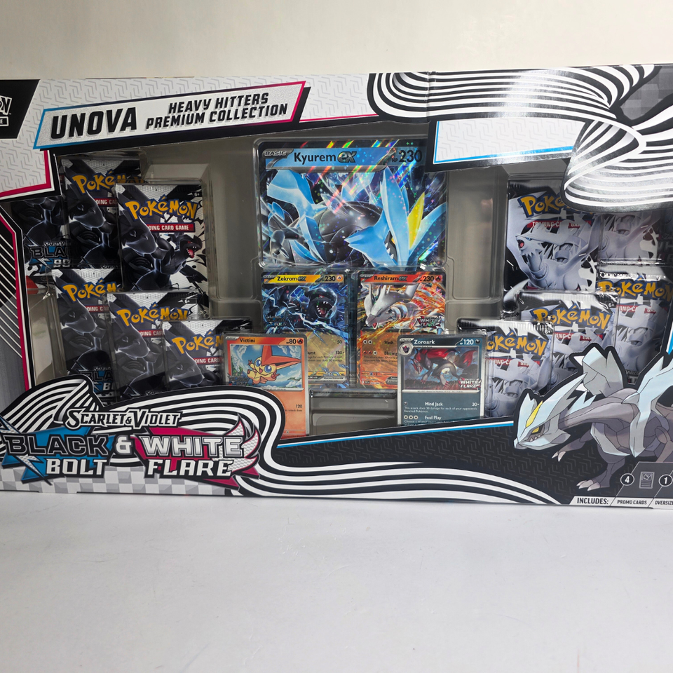 Pokemon Unova Heavy Hitters Black Bolt White Flare Premium Collection ...