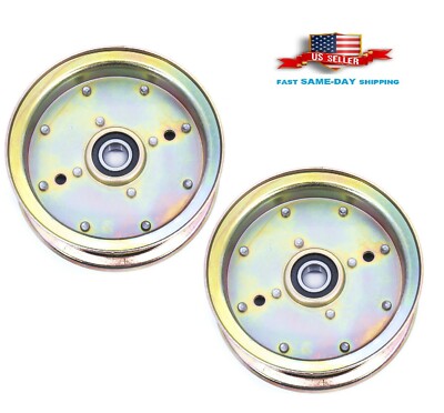 2 Deck Flat Idler Pulley For Husqvarna Craftsman 589766101 589766102 ...