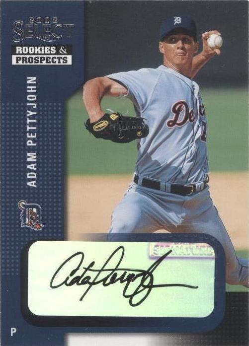 2002 Select Rookies & Prospects - Autographs Adam Pettyjohn #3 Black ...