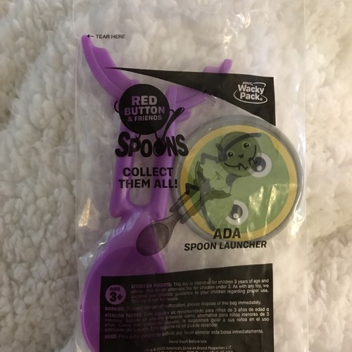 Sonic wacky pack Toy Collectible Red Button Spoon Launcher (Red Button ...