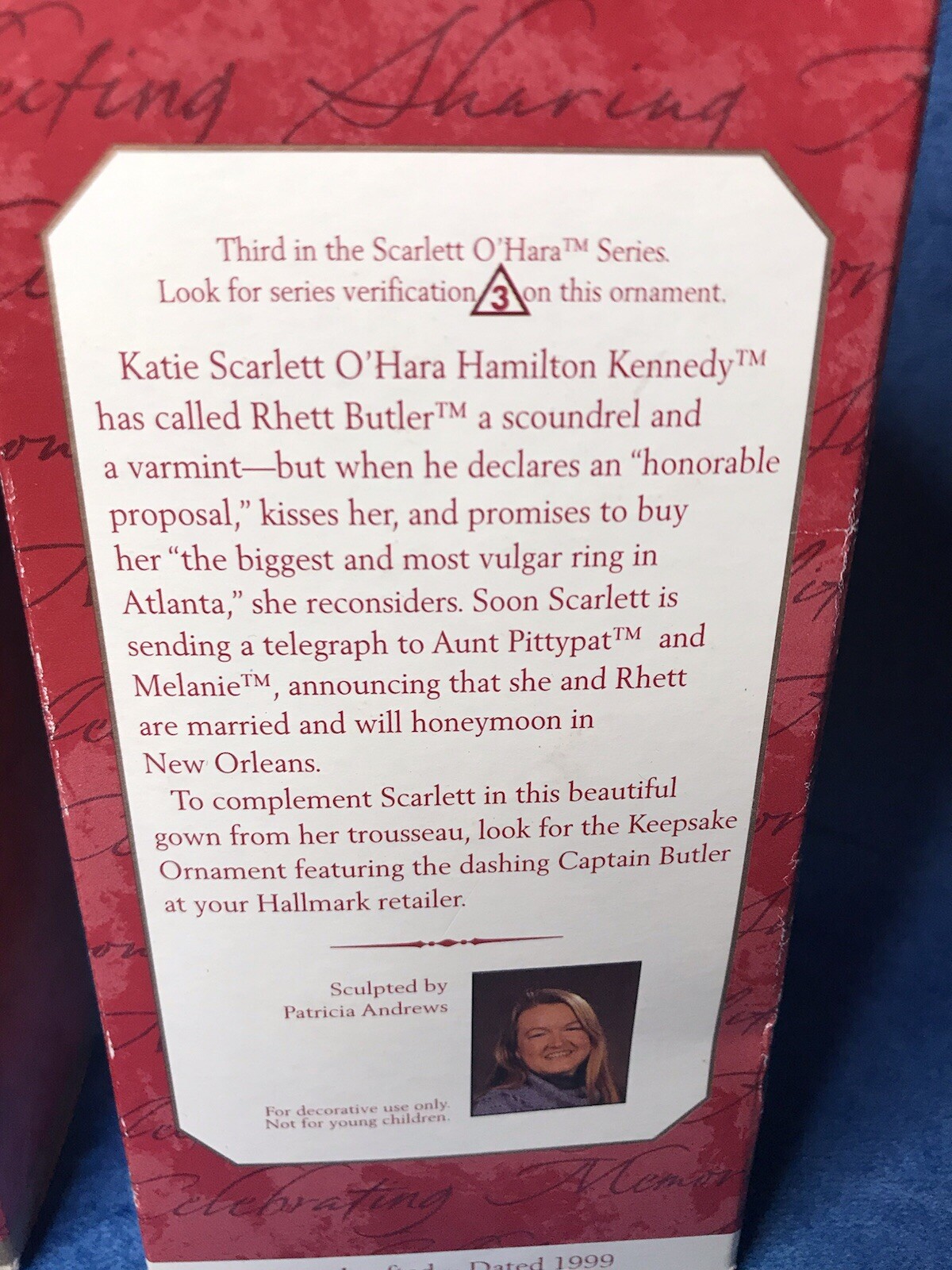 Vintage Gone With The Wind Hallmark Keepsake Ornaments Scarlet & Rhett ...