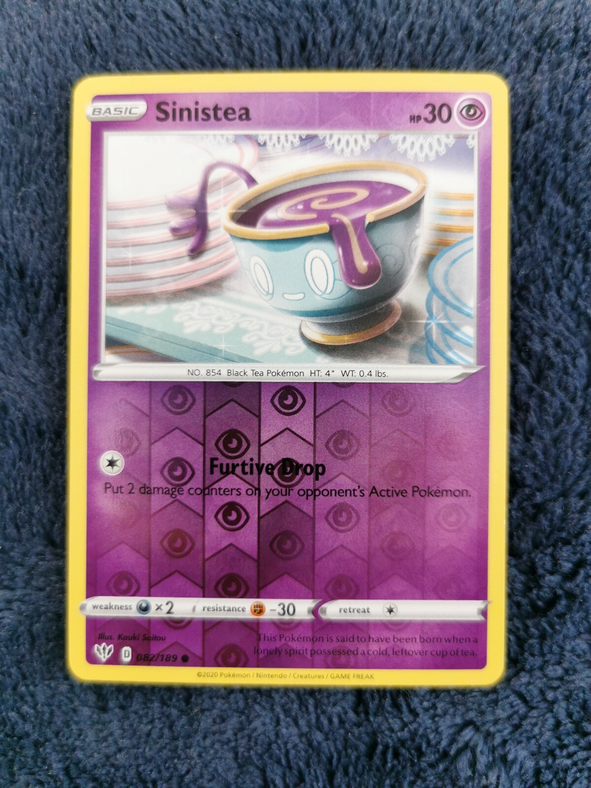 SINISTEA 082/189 | ⚫ | Reverse Holo | DARKNESS ABLAZE | Pokemon Cards ...