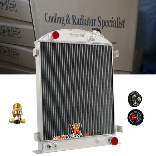 All Aluminum 4 Row Radiator For 1930-1931 30 31 Ford Model A GM Chevy ...