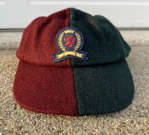 Vintage 90s Tommy Hilfiger Wool Multi Color Crest Split Logo Hat Adjustable | eBay