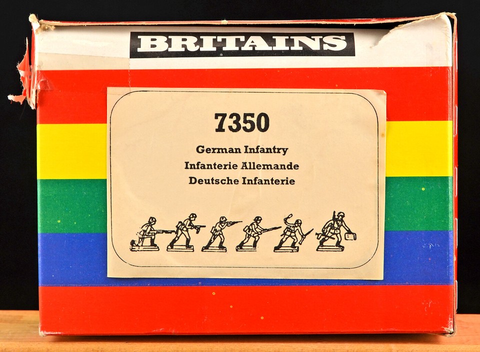 Britains Deetail WWII German Infantry #1 - 48 Figures - # 7350 mint ...
